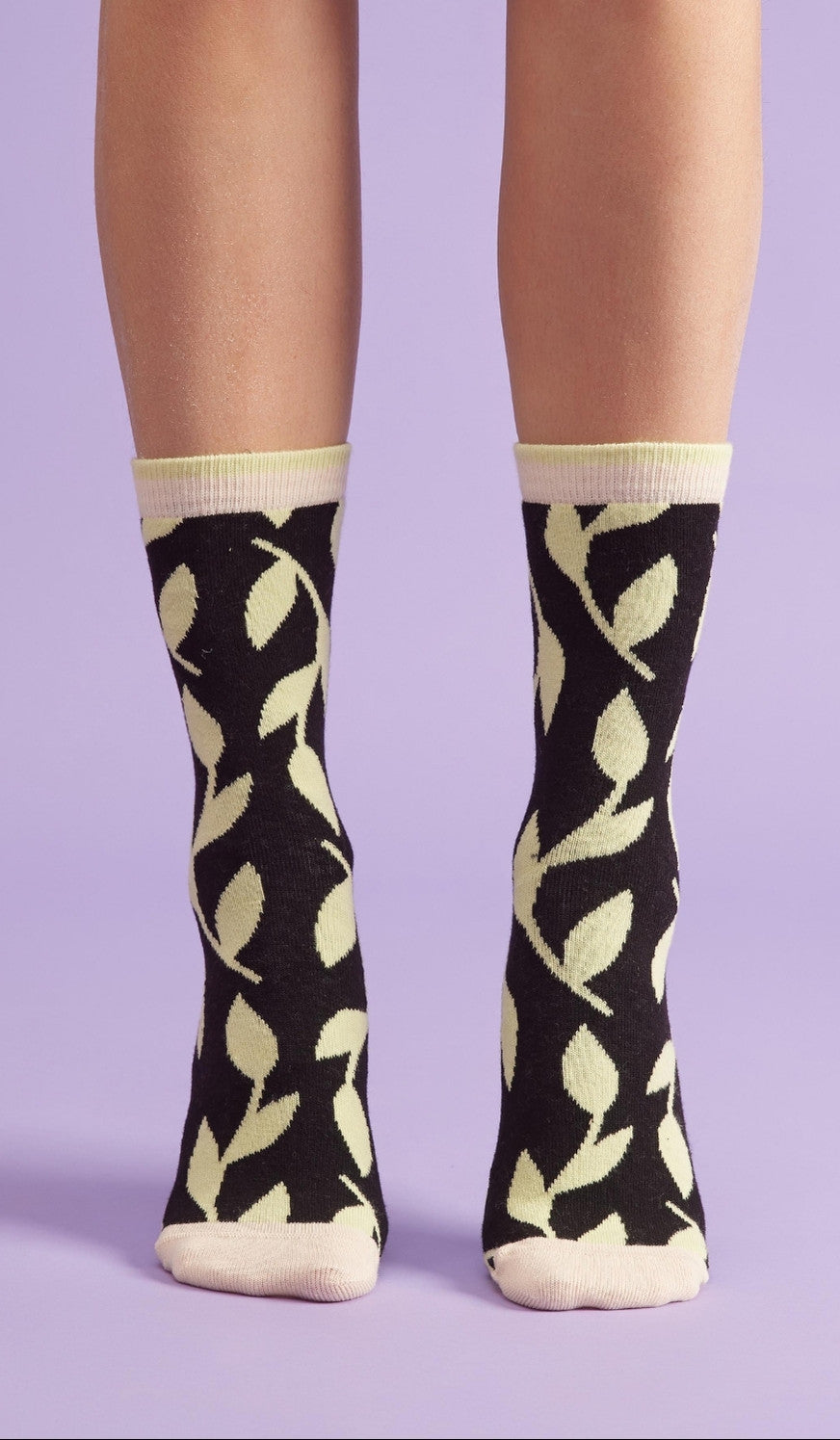 גרבי כותנה עלים ליים | זוהרה – ZOHARA